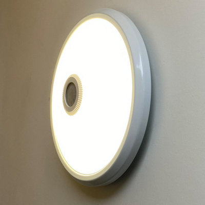 CGC RIZZO White Round Ceiling Light With Motion Sensor