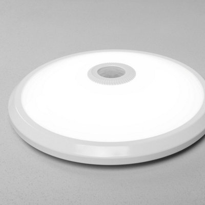 CGC RIZZO White Round Ceiling Light With Motion Sensor
