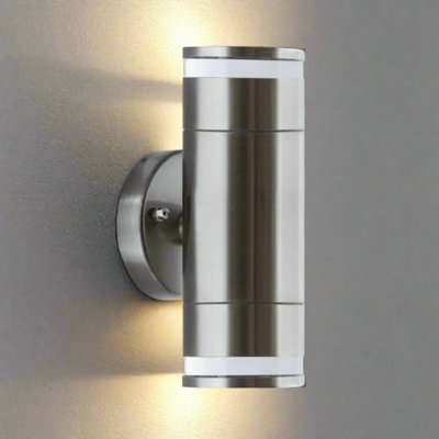 CGC Stainless Steel GU10 Outdoor Up And Down Light | DIY at B&Q