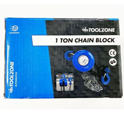 CHAIN BLOCK AND TACKLE hoist lifting lift 1 ton farm engine lifter ...