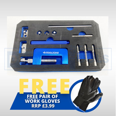 Chain Breaker Tool with Gloves Chain Rivet Splitter Set Motorbike ...