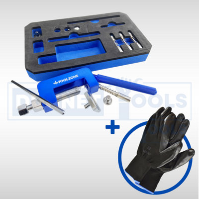 Chain Breaker Tool with Gloves Chain Rivet Splitter Set Motorbike ...