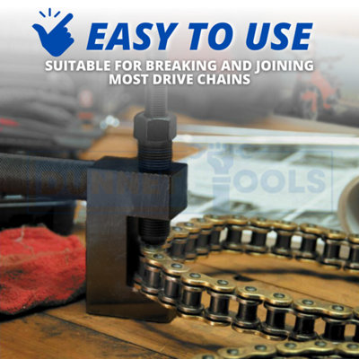 Chain Breaker Tool with Gloves Chain Rivet Splitter Set Motorbike ...