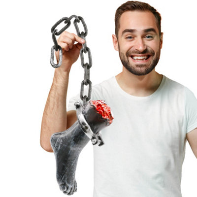 Chained Severed Foot Decoration - 74cm 29 inch