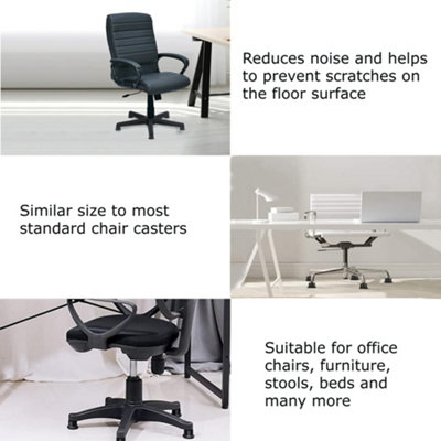 Chair Glide Castors for Office Chair Gaming Chair Wheel Replacement ...