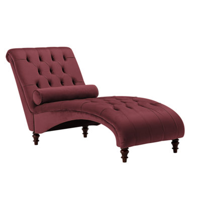Chaise Longue MURET Velvet Red