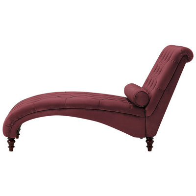 Chaise Longue MURET Velvet Red