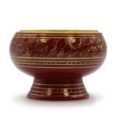 Chakra Tall Charcoal Incense Jar Root Maroon