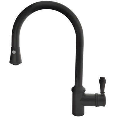 Chambord Augustin Single-Lever Pull-Out Rinse Kitchen Mixer Tap, Matt ...