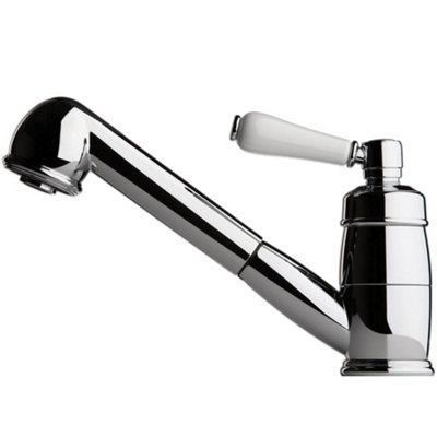 CHAMBORD LIONOR POLISHED CHROME DECK-MOUNTED PULL-OUT KITCHEN MIXER TAP ...
