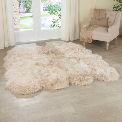 Champagne 8 Pelt Sheepskin Rug