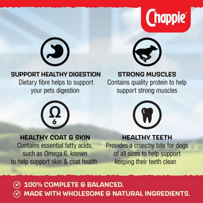 CHAPPIE Dog Complete Dry with Beef & Wholegrain Cereal 3kg