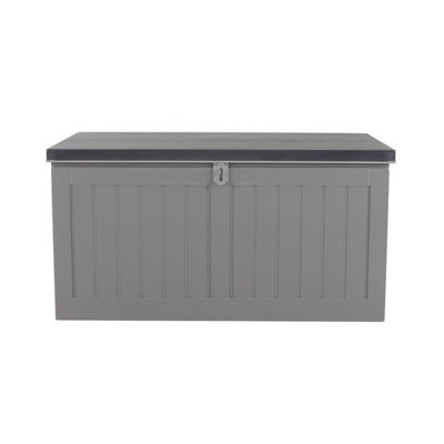 Charles Bentley 190L Outdoor Garden Plastic Storage Box, Grey | £49.99 ...