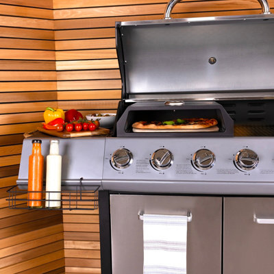 Charles Bentley BBQ Pizza Box With Thermometer Size H12.1 x L41.5 x W36.3cm