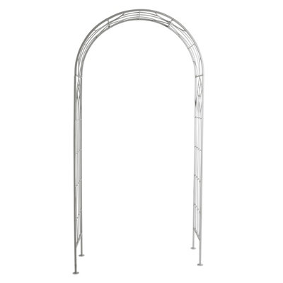 Charles Bentley Decorative Wrought Iron Arch - Grey