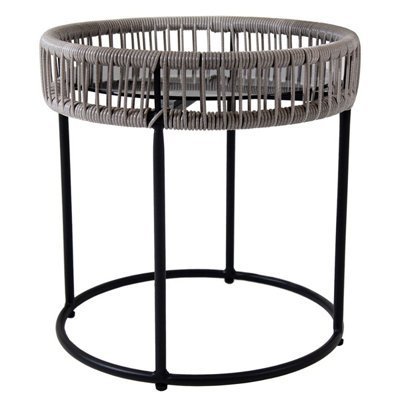 Charles Bentley Zanzibar Coffee Table Grey Side Rattan Side Table | DIY ...