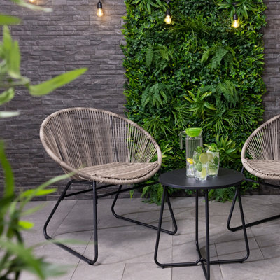 Charles bentley bistro set with cushions store