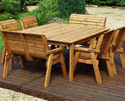 Charles Taylor Four Seater Square Table Set (with chairs and benches)