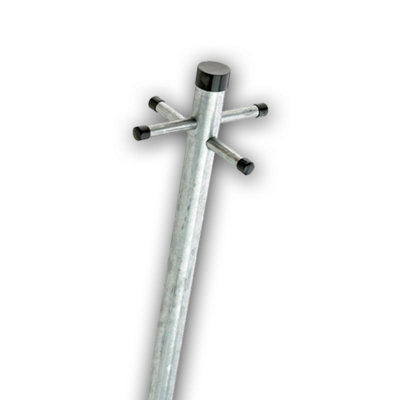 Charles Watson 2.4m/8ft Galvanised Washing Clothes Line Post Pole One ...