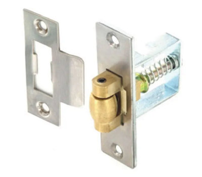 Charles Watson Adjustable Roller Catch Door Latch Heavy Duty Nickel Plated