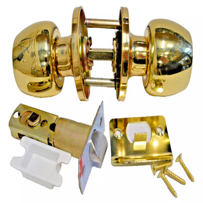 Charles Watson Brass Passage Door Knob Set for Internal Doors