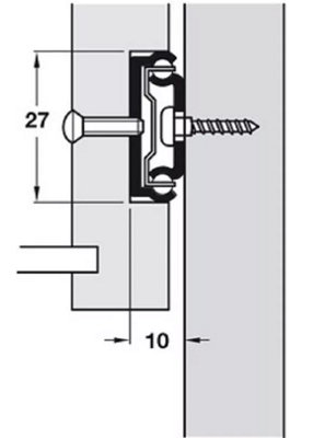 Charles Watson Drawer Runners Ball Bearing 278-452mm 27mm Depth Pair