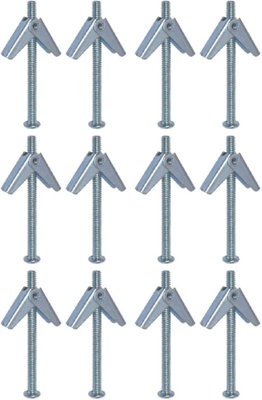 Charles Watson M3 x 50mm Zinc-Plated Spring Toggle Cavity Wall Anchor ...