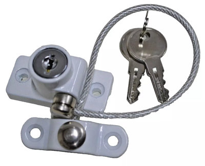 Charles Watson White Cable Window Restrictor Child Safety Security Lock