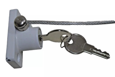 Charles Watson White Cable Window Restrictor Child Safety Security Lock