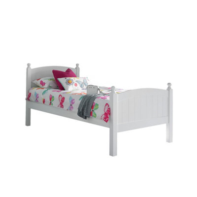 Charleston Solo/Single 3ft White Wooden Bed Frame