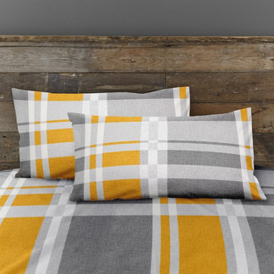 Charlotte Thomas 144 Thread Count Carson Check Reversible Duvet Cover ...