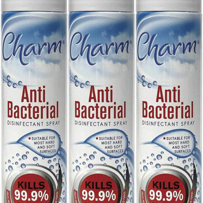 Charm Antibacterial Disinfectant Spray 300ml (Pack of 3) | DIY at B&Q