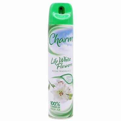 Charm lily white air freshener spray can 240ml x 1