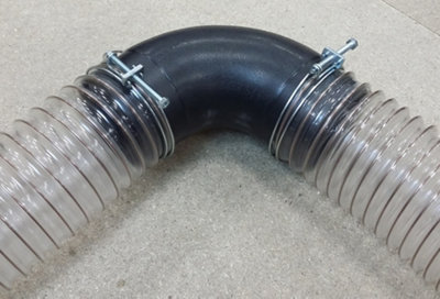 CHARNWOOD 100E Dust Extraction 90 Degree Elbow, 100mm Diameter