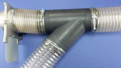 CHARNWOOD 125Y, Y Piece with 3x125mm (5") Outlets For Dust Extraction