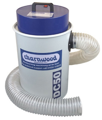 CHARNWOOD DC50 Vacuum Dust & Chip Extractor for Woodworking, 50 Litre ...