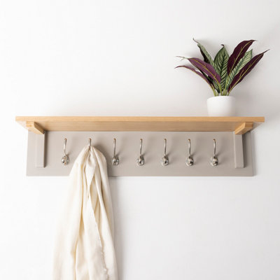 Buy Charnwood Floating Shelf with Steel Metal Hooks 4kg Mountable and ...