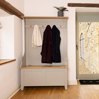 Charnwood Hallway Tidy with Storage Bench Free Standing Contemporary ...