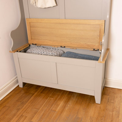 Charnwood Hallway Tidy with Storage Bench Free Standing Contemporary ...