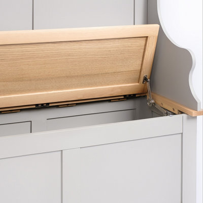 Charnwood Hallway Tidy with Storage Bench Free Standing Contemporary ...