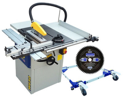 Charnwood W650P 10" Table Saw with Wheel Kit and Low Noise Blade | DIY ...