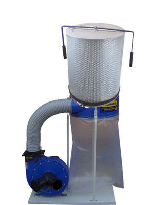 CHARNWOOD W691CF Dust & Chip Extractor with 1 Micron Cartridge Filter, 2hp