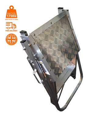 Chase - Hopstar Mini Hop Up Step Ladder & Step Stool - 2 Tread - With ...