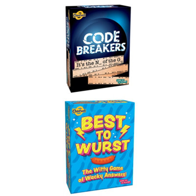 Cheatwell Games Code Breakers and Best To Wurst The Perfect Set for Two-Player Games