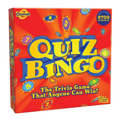 Buy Cheatwell Games Quiz Bingo: The Family Trivia Game That Everyone ...