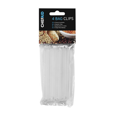Chef Aid Bag Clips 11cm 4pk One Colour (One Size)
