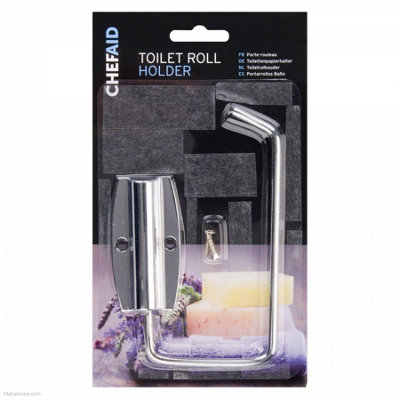 Chef Aid Die Cast Toilet Roll Holder Silver (One Size)