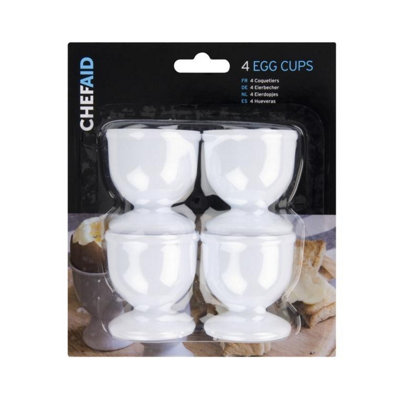 Chef Aid Egg Cups (Pack of 4) White (One Size)