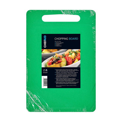 Chef Aid Green Poly Chopping Board, multipurpose anti-slip surface ...