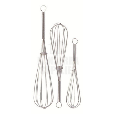 Chef Aid Whisks (Set of 3) Silver (One Size) | DIY at B&Q